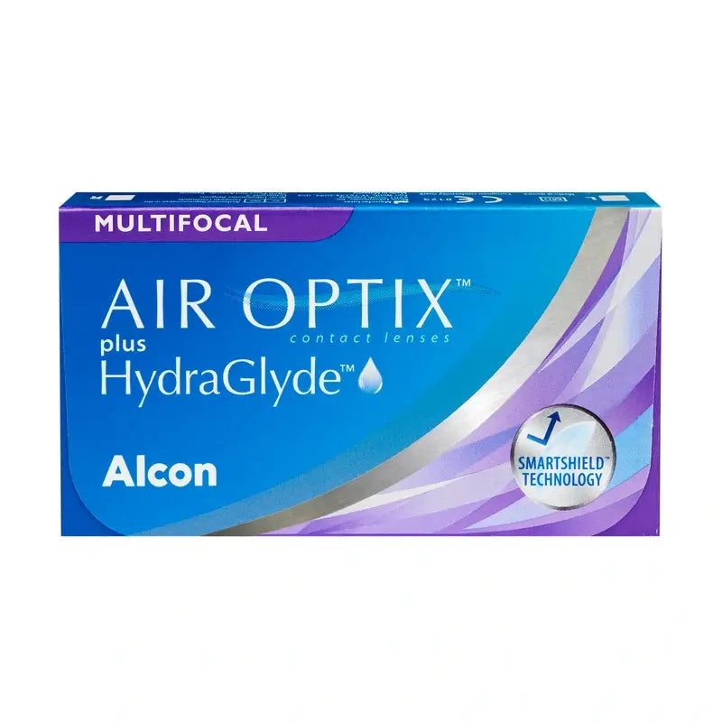 Air Optix Plus HydraGlyde Lentillas Multifocales Mensuales , 3 unidade