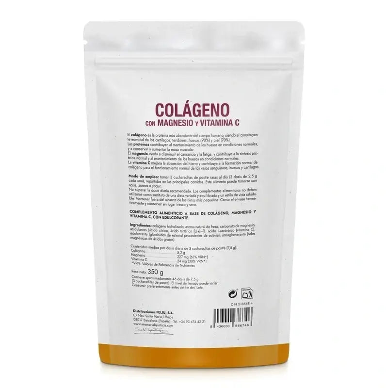 Compra Ana María Lajusticia Colágeno Con Magnesio + Vit.C Sabor Fresa Polvo Doypack , 2X350 Gr ...