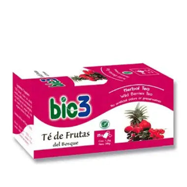 Bie3 Te de Frutas Del Bosque que contiene 25 Filtros x 1,5 gramos