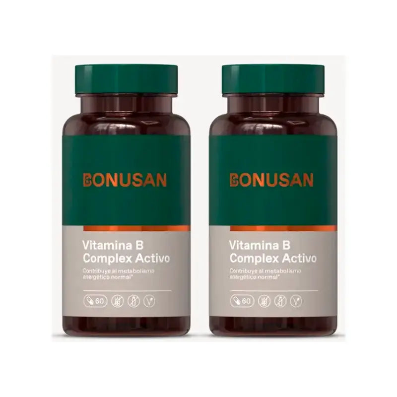 Compra Bonusan Vitamina B Complex Activo , 2X60 Cápsulas al mejor precio.