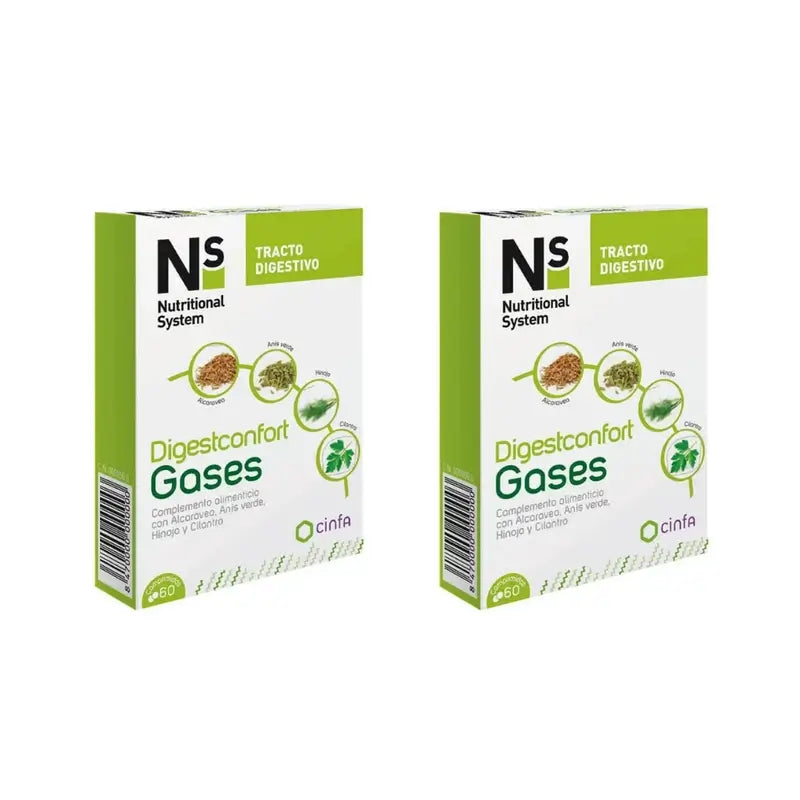 Compra Cinfa Ns Digestconfort Gases,2X60 Comprimidos al mejor precio.