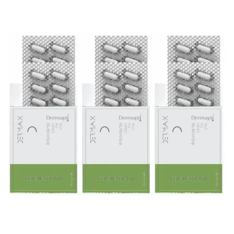 Compra Dermax Dermapil Cabello, Piel Y Uñas, Pack 3 x 30 cápsulas al ...