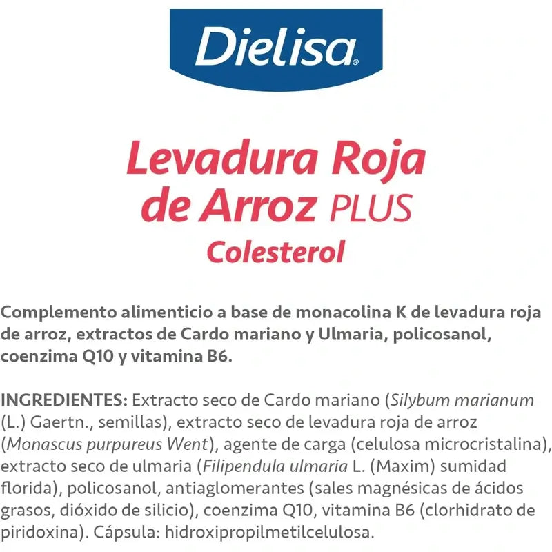Dietisa Dts Levadura Roja De Arroz Plus para regular los niveles de ...
