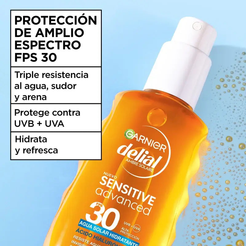 Compra Garnier Delial Sensitive Advanced Agua Solar Hidratante Spf 30 ...