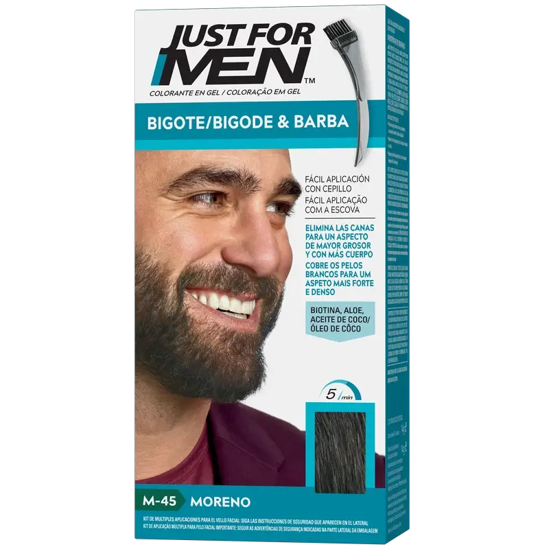 Just For Men Bigote y Barba Moreno al mejor precio