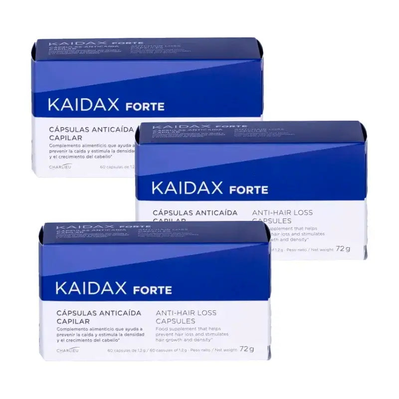 Compra Kaidax Forte Anticaída, Pack 3 x 60 Cápsulas al mejor precio.