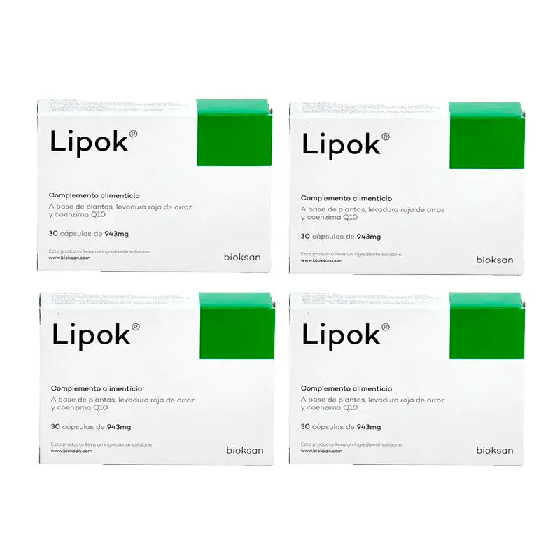 Compra Lipok Complemento Alimenticio, Pack 4 x 30 Cápsulas al mejor precio.
