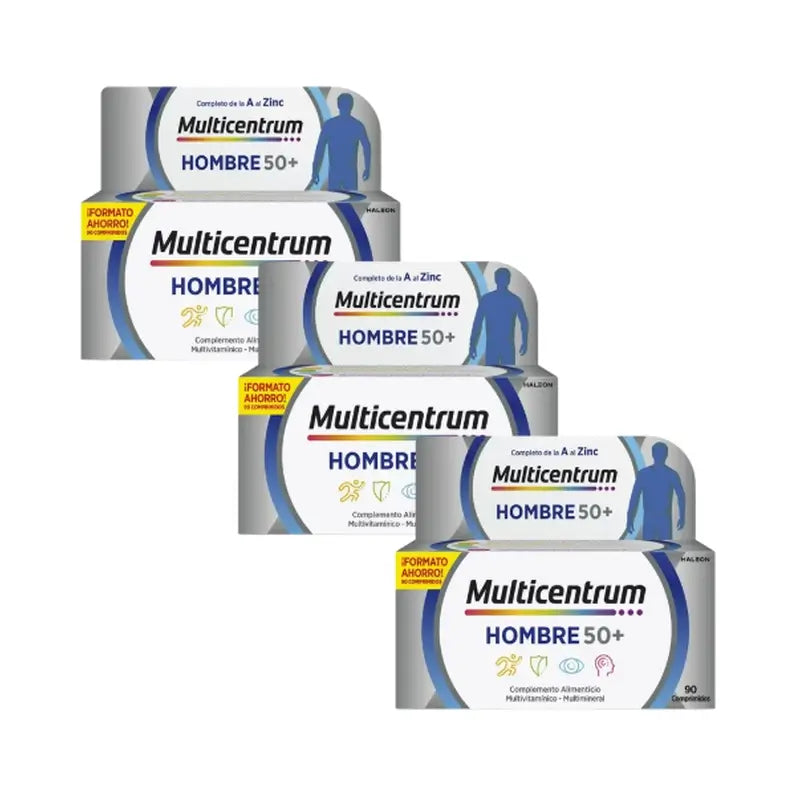 Compra Multicentrum Hombre 50+ Complemento Alimenticio Multivitamínico ...