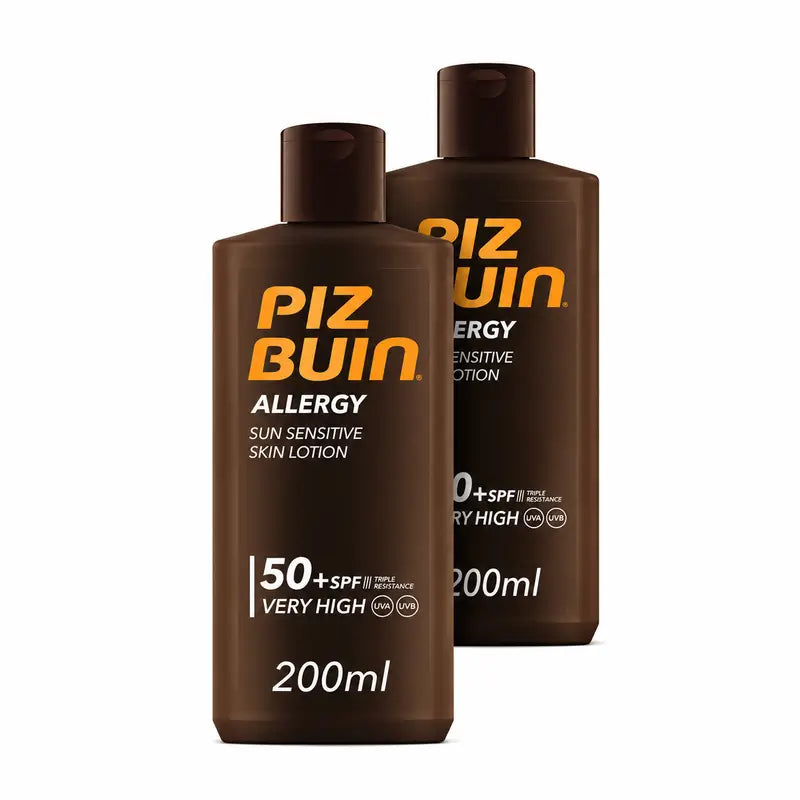 Compra Piz Buin Allergy Crema Solar Corporal SPF50, Pack 2 x 200 ml al ...
