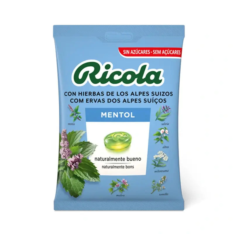 Compra Ricola Bolsa Sin Azúcar Mentol , 70 gr al mejor precio.
